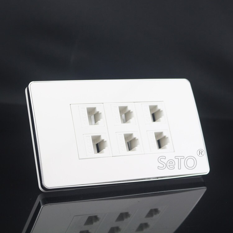 SeTo 120 Type 6 Ports RJ45 Cat5e Network Lan Panel... – Grandado