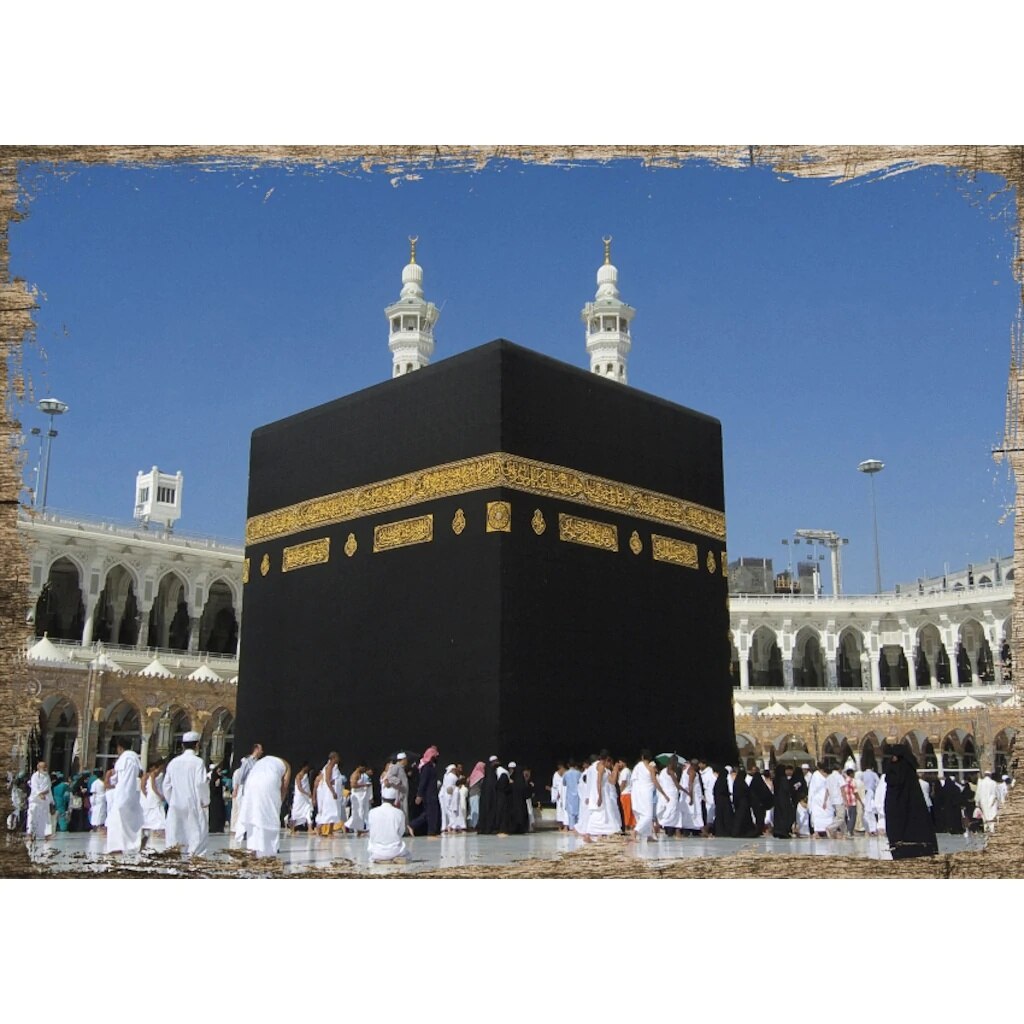 35*50 cm Wood Table the Masjid Al-Haram Kaaba reli... – Vicedeal