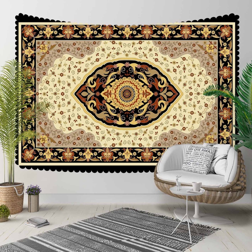 Else Persian Ethnic Brown Tradional Kilim 3D Print... – Grandado