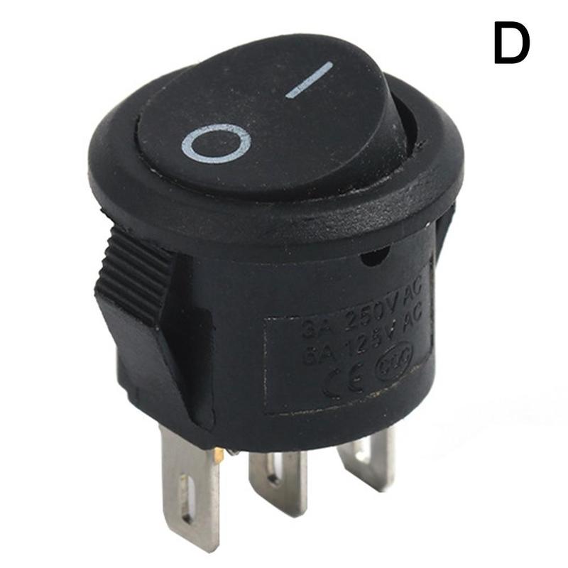 RV Switch Round Black 3 Pin SPST 3 Position ON-OFF... – Grandado