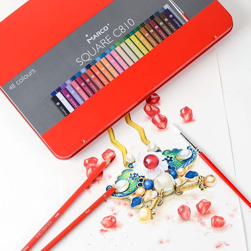 Andstal Colored Pencil Marco Lapices Acuarelables ... – Grandado
