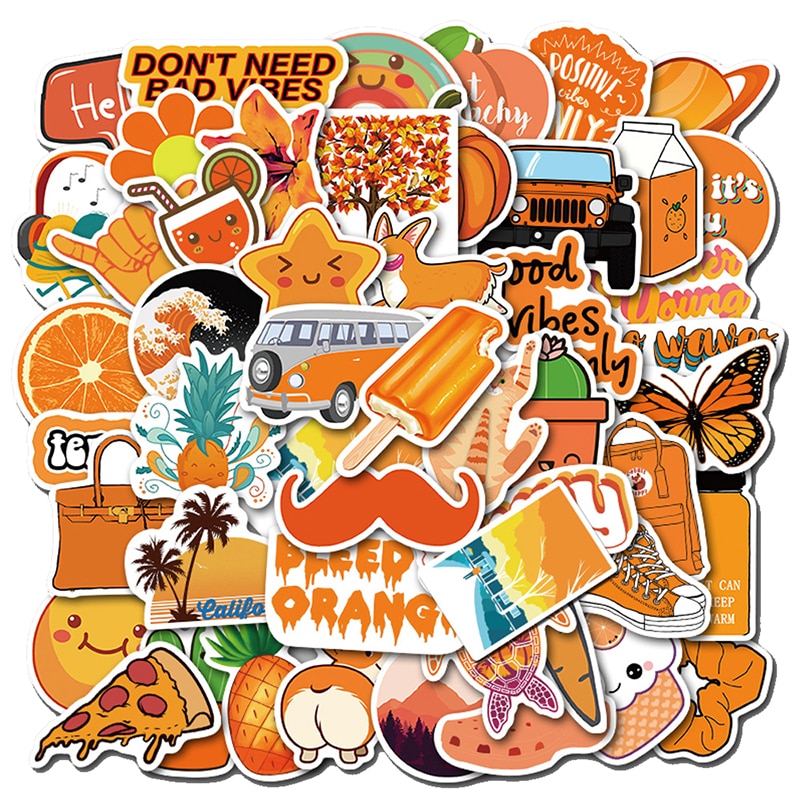 50pcs Pack Cartoon Kawaii Stickers Laptop Skateboa... – Grandado