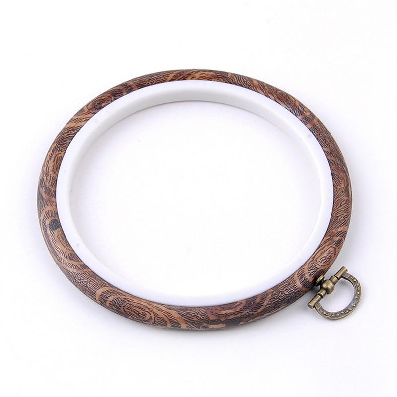 8 Sizes Wooden Plastic Frame Embroidery Hoop Ring ... – Grandado