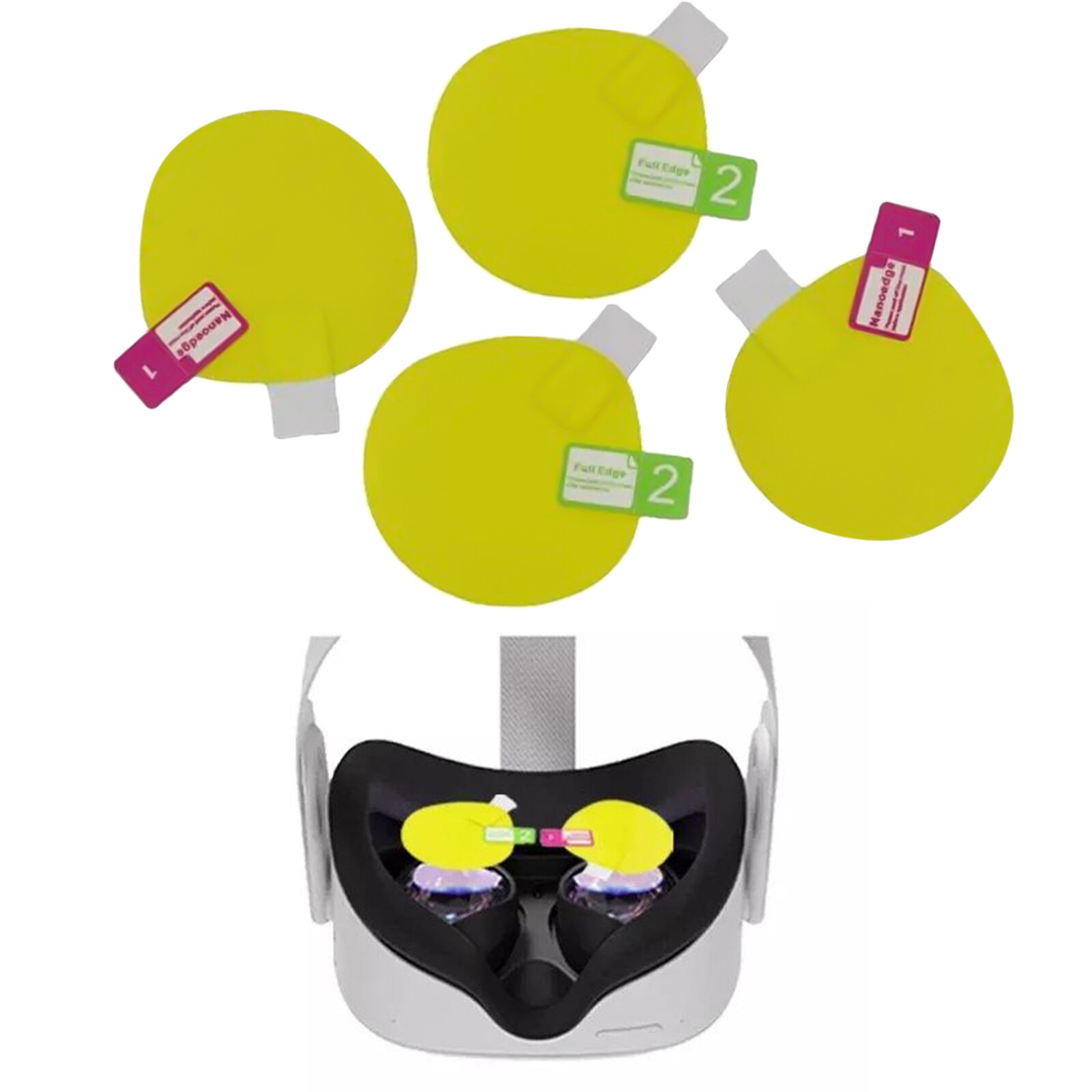 2 Pairs HD VR Clear Lens Film Cover Guard Guard fo... – Grandado