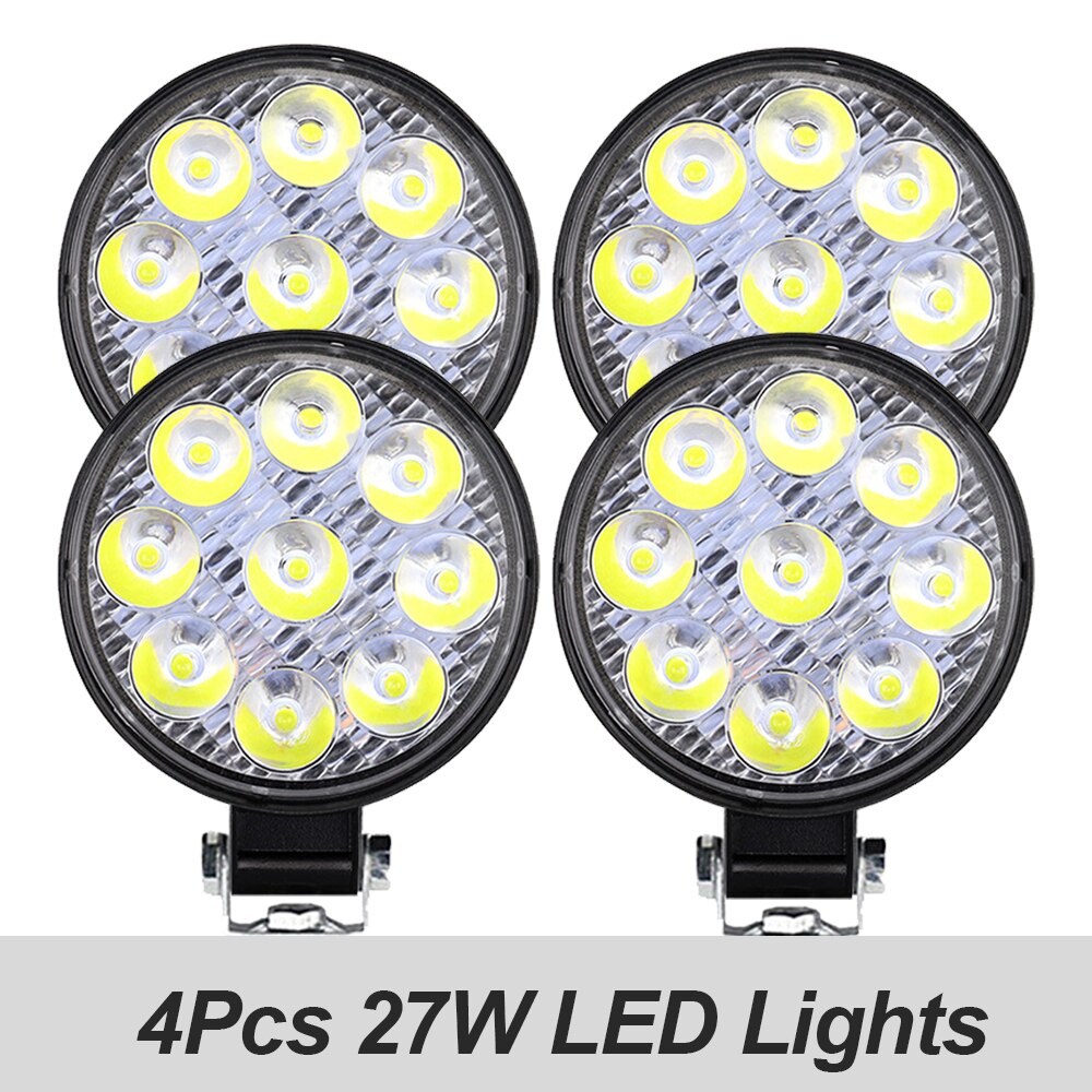 4 Inch Offroad Led Light Round Led Work Light Wate Grandado