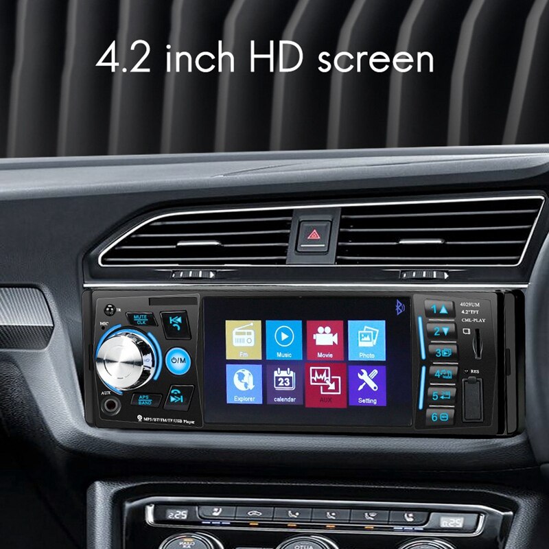 1Din Mp5 Player Press Screen Car Radio RDS AM FM B... – Grandado