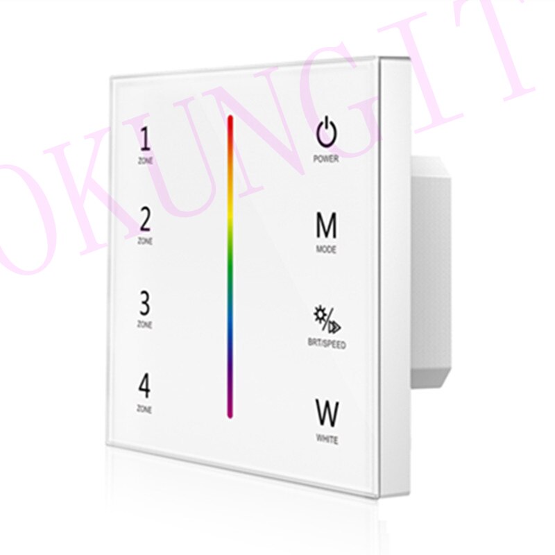 85-265VAC 4 Zones 2.4G RGBW Touch Panel Afstandsbe... – Vicedeal