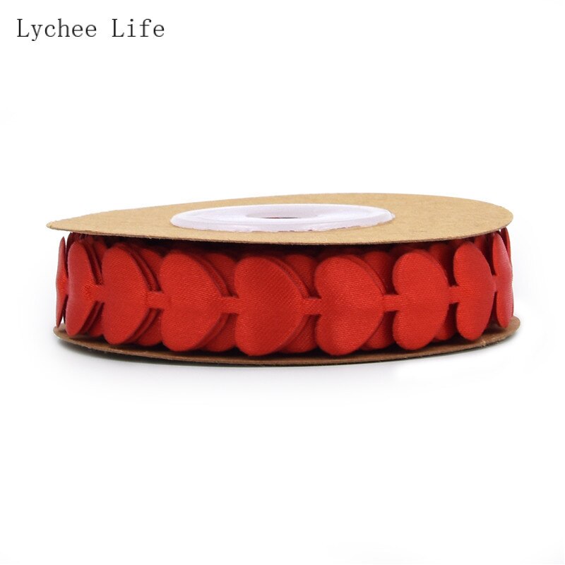 Lychee Life 5M Embossed Love Ribbon Diy Peach Hear... – Grandado