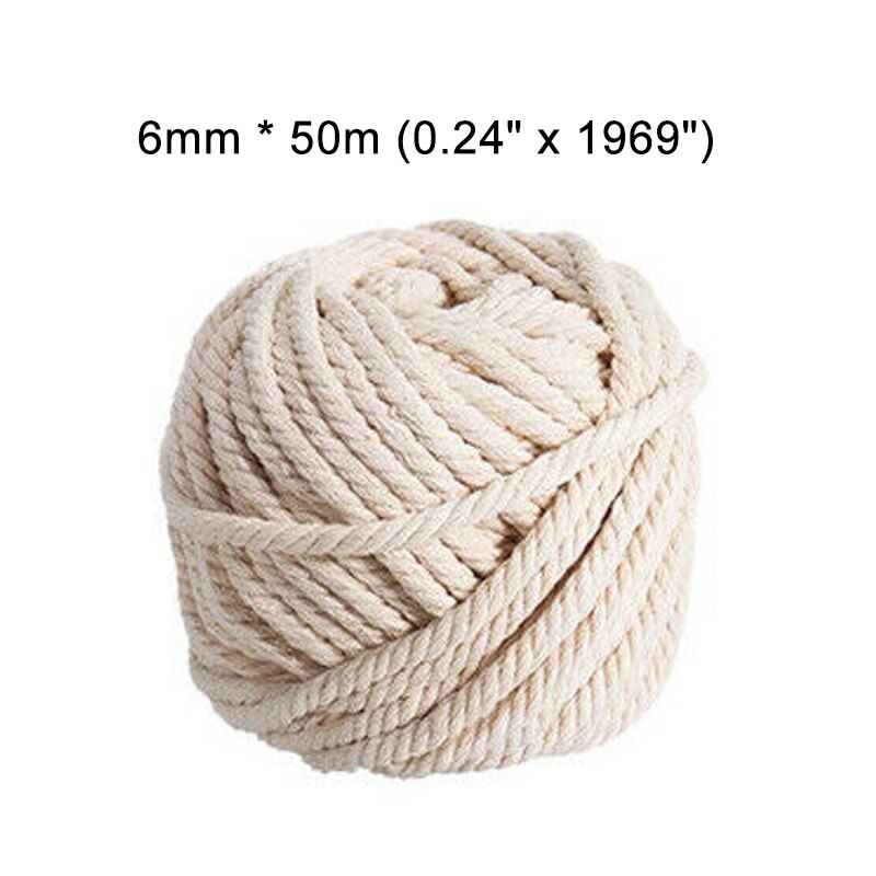 3mm/4mm/5mm/6mm DIY Cotton Cord Twisted String Mac... – Vicedeal