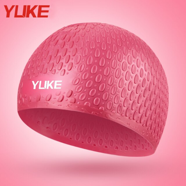 Women Swimming caps Silicone grain Large Long Hair... – Vicedeal