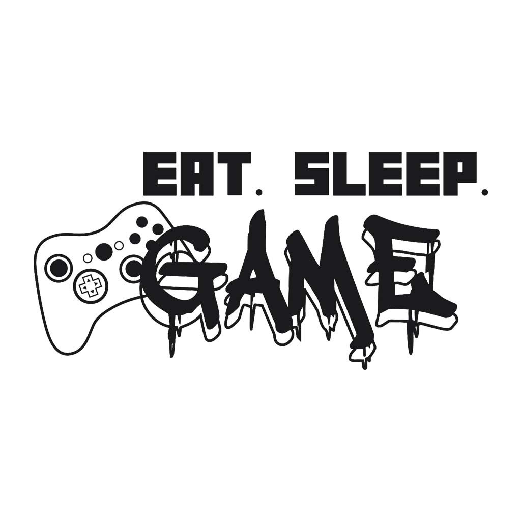 Wallpaper Home Decor Eat Sleep Game Wall Decals Re... – Grandado