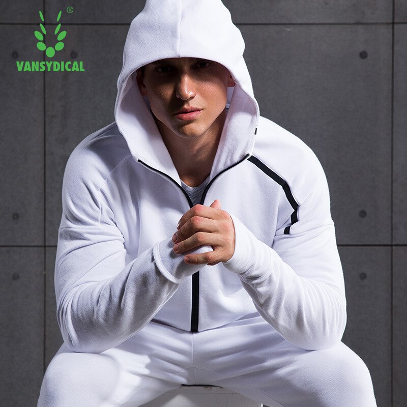 Vansydical men's sports suit sports jacket for run... – Vicedeal