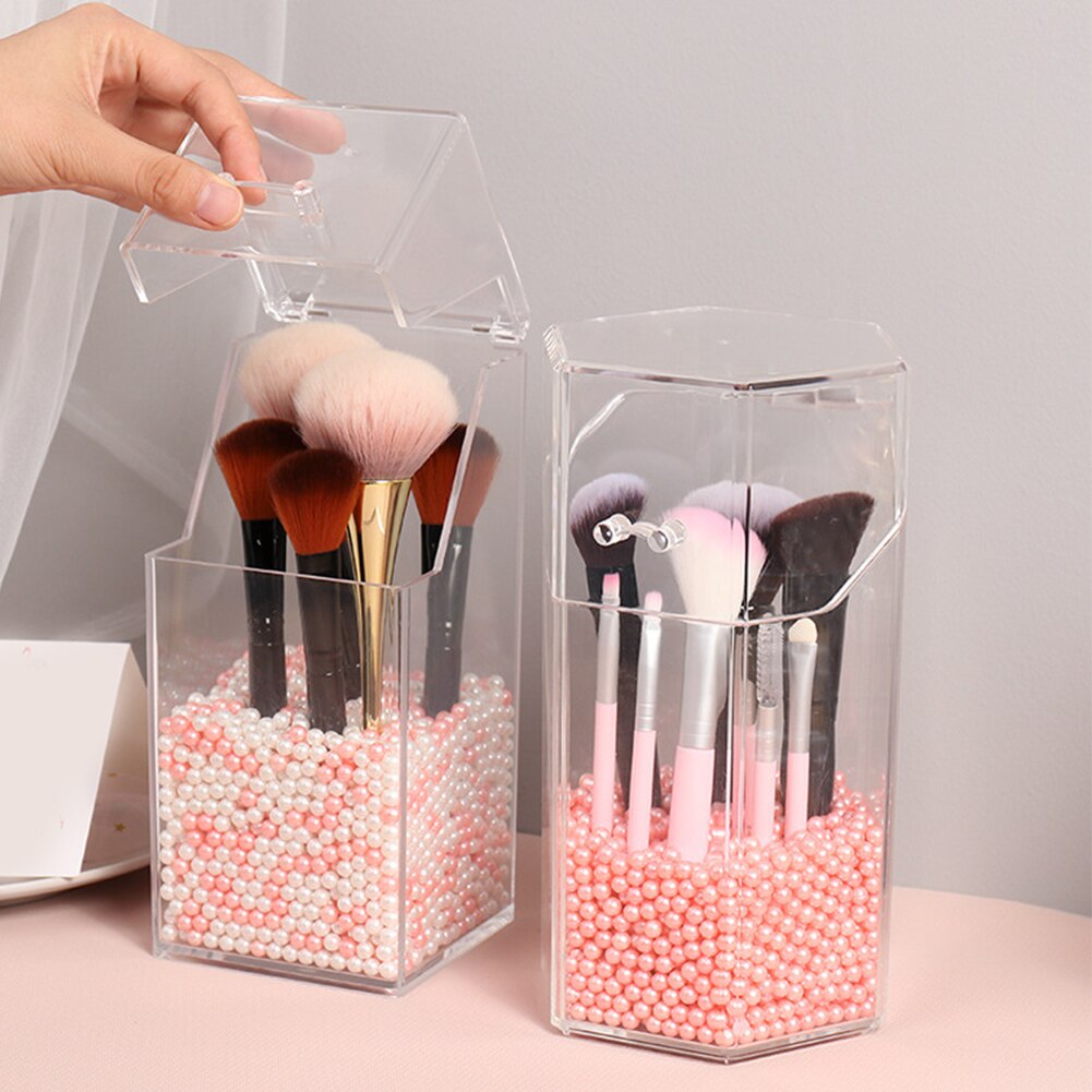 Box Case Clear Desktop Countertop Makeup Organizer Cosmetic Storage ...