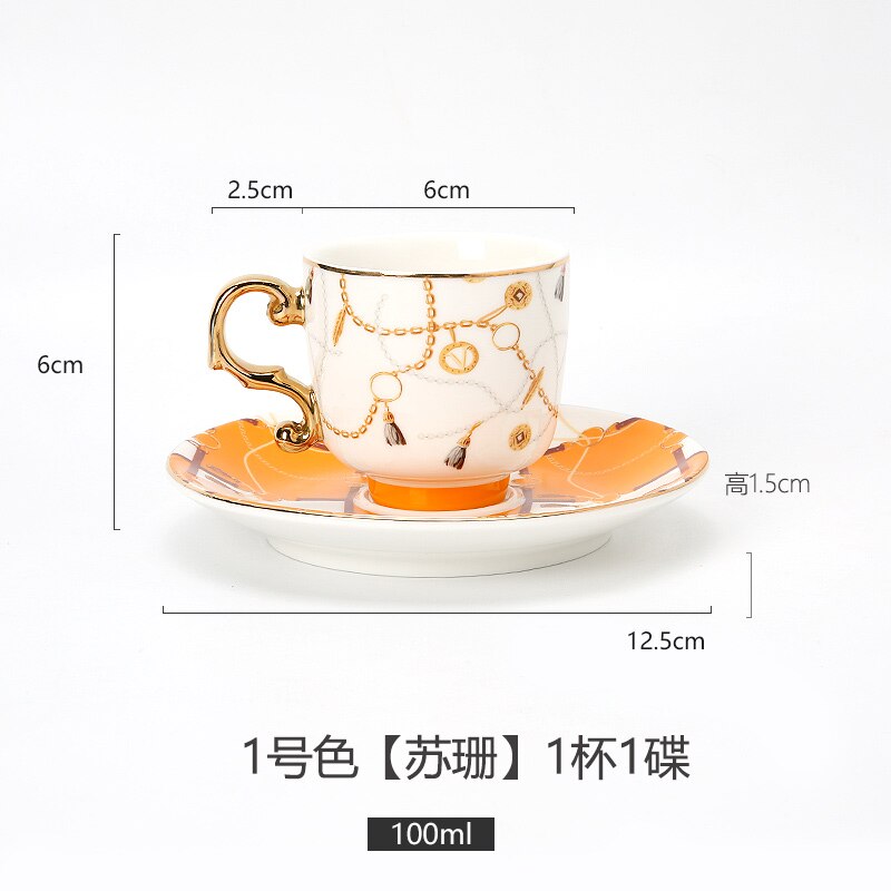 European Phnom Penh coffee cup European retro luxu... – Vicedeal