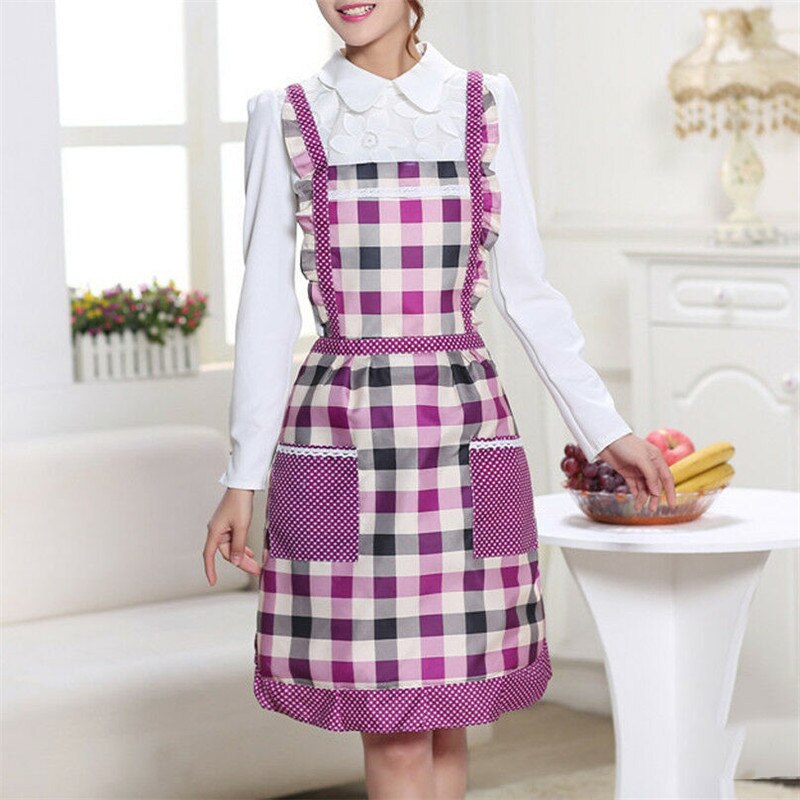 Women Floral Apron Cooking Chef Bib Apron Kitchen ... – Grandado