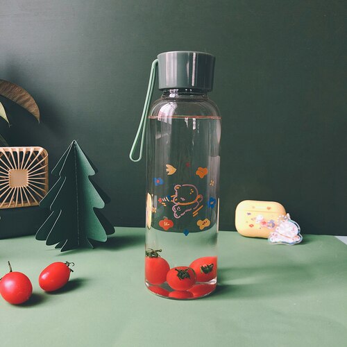 Aesthetic Summer Transparent Fitness Glass Cute Wa... – Grandado