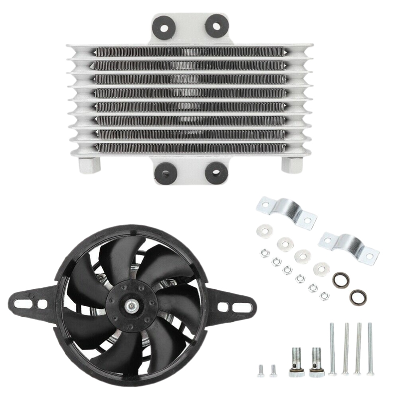 Motorcycle Engine Oil Cooler Fan Cooling Radiator ... – Vicedeal