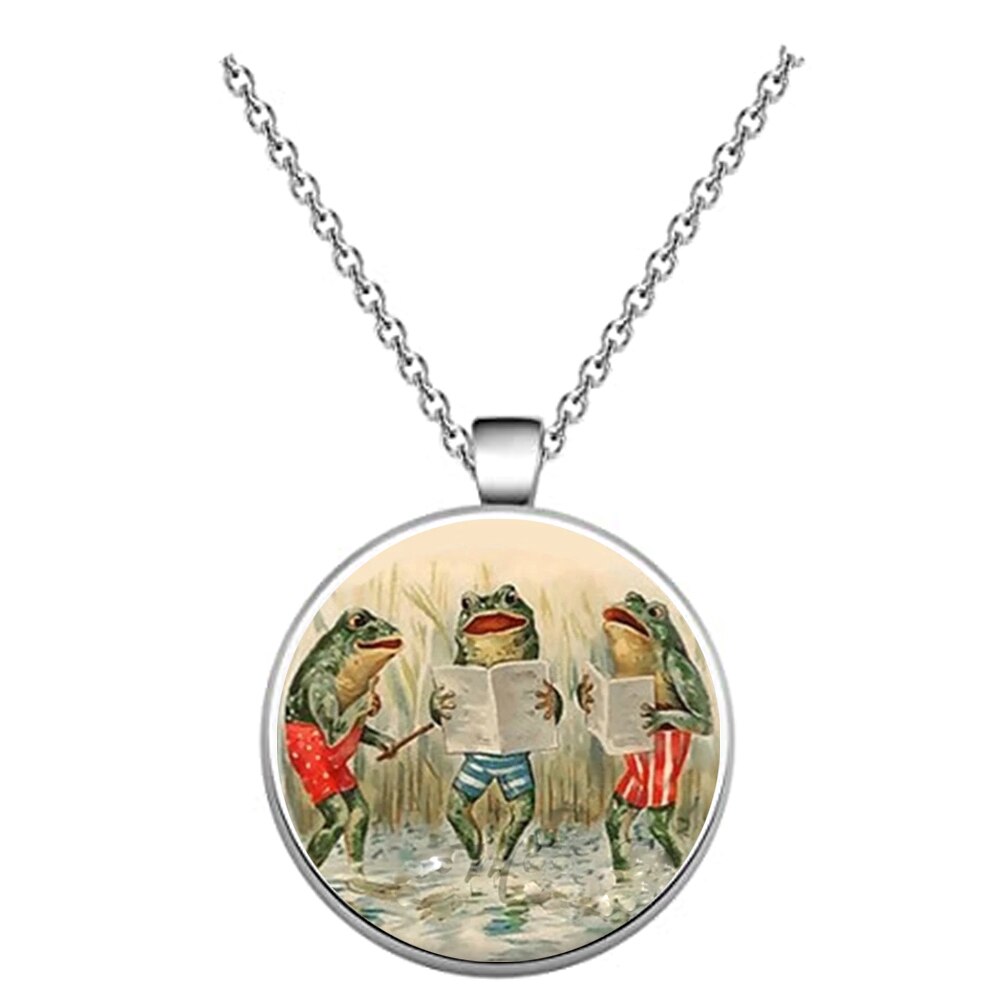 Frog Necklace Handmade classic fairy tale jewelry ... – Vicedeal