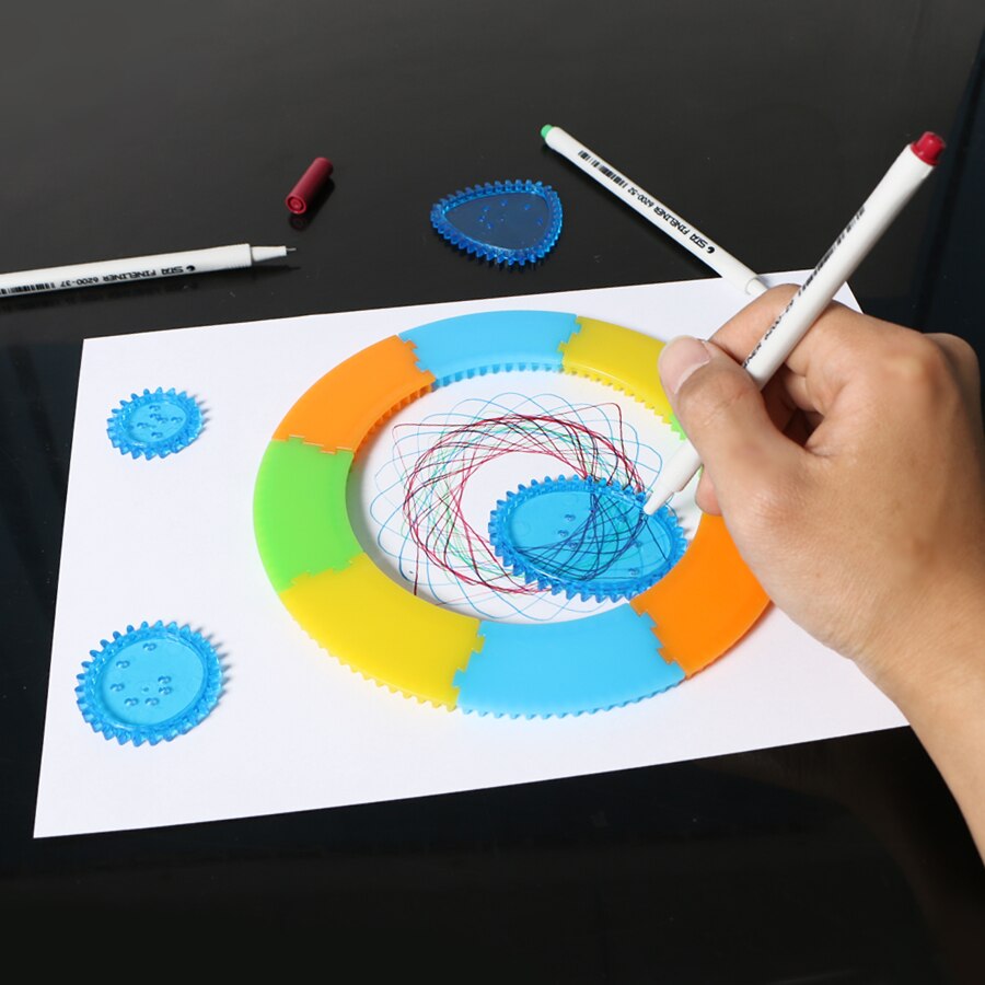 track spirograph set classical drawing kit toy for... – Grandado