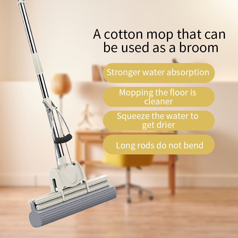 Multifunctional Rubber Cotton Mop Stainless SteelR... – Grandado