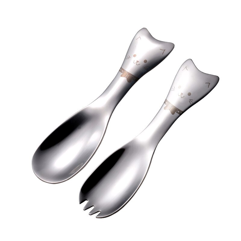 Cute 304 stainless steel cartoon fish head spoon d... – Vicedeal