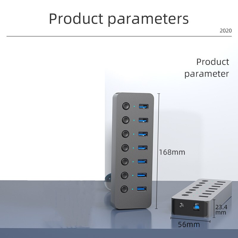 Blueendless Multi ports USB 3.0 HDMI VGA RJ45 Adap... – Grandado
