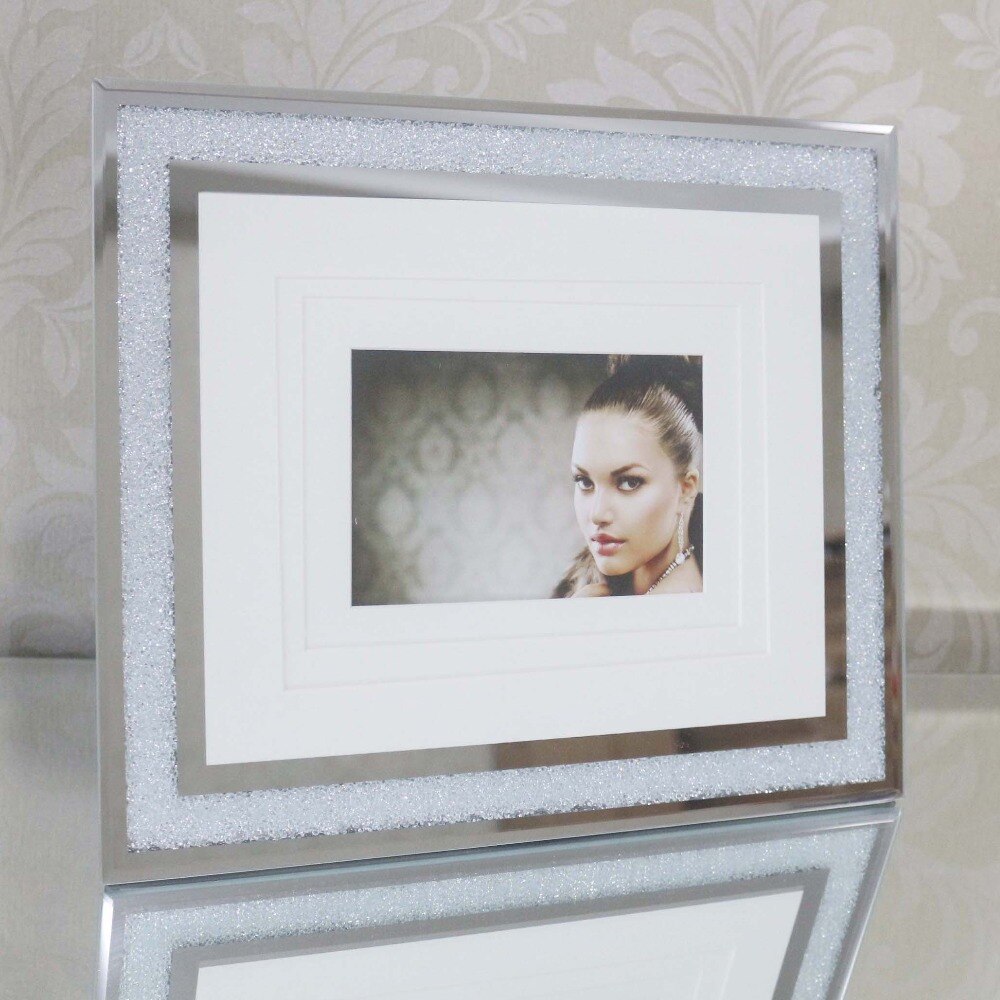 Christmas Crystal Photo Frame Desktop Glass Mirror... – Grandado