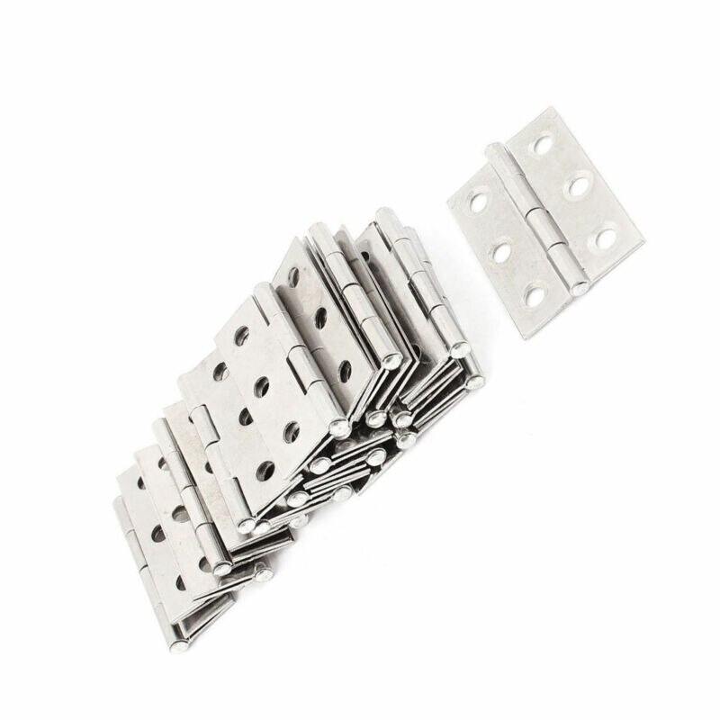 20pcs Mini Flat Hinge Stainless Steel Cabinet Door... – Grandado