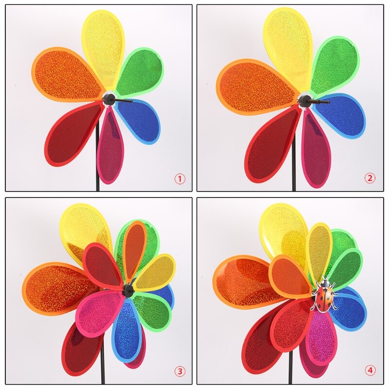 Sequins Insect Windmill Whirligig Wind Spinner Hom... – Grandado
