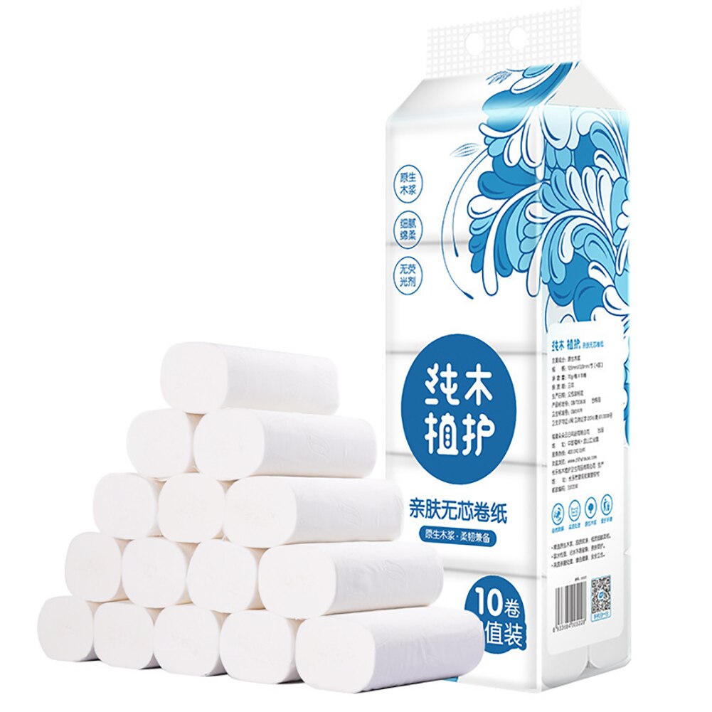 10/14 Rolls 4 Layers Bamboo Pulp Roll Paper Baby H... – Grandado