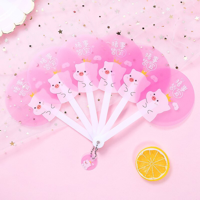 Summer cute fan 6 fold cartoon folding student por... – Vicedeal