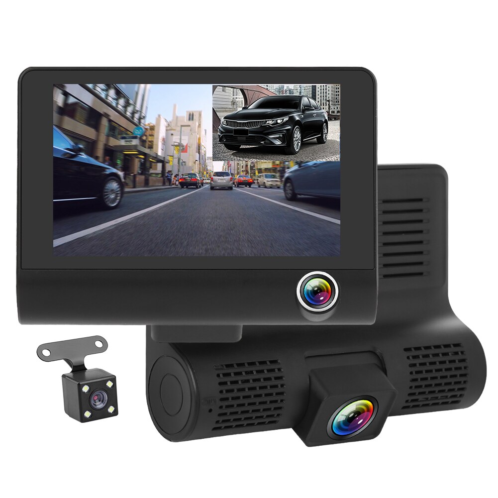 Dual Lens Dash Cam 4 inch Display Dashboard Camera... – Vicedeal