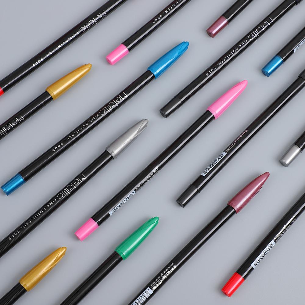 1pc 8 farve tegning maleri tusch penne metallisk f... – Vicedeal