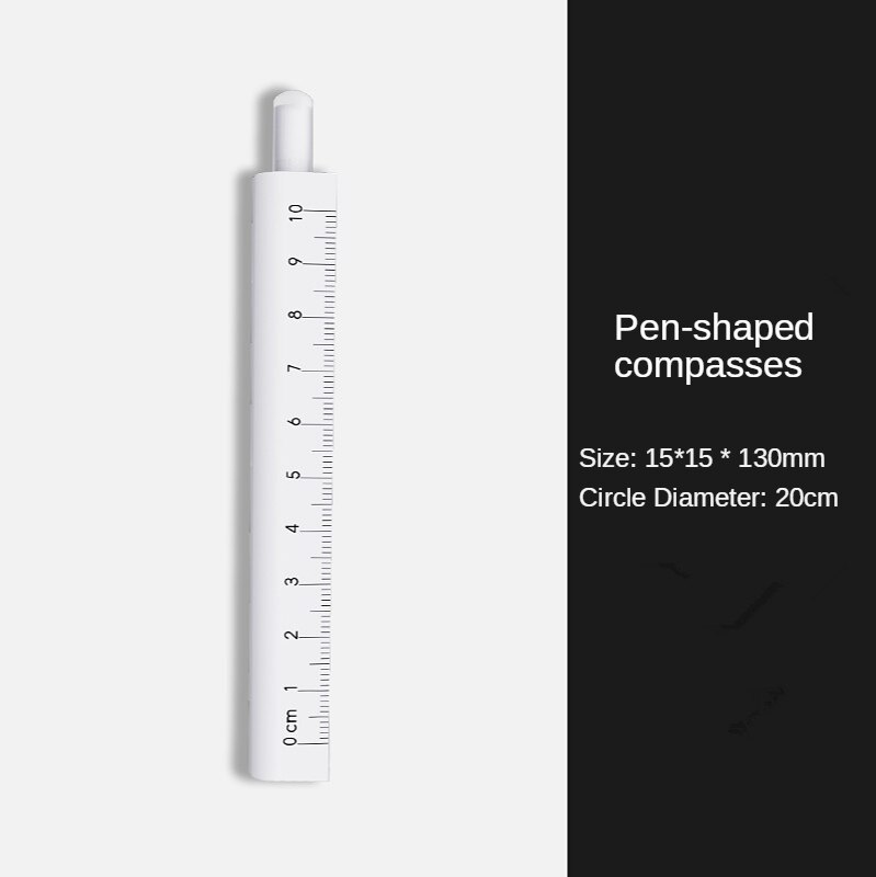Erasable Pen-shaped Rulers Compasses Bookmark Draw... – Grandado