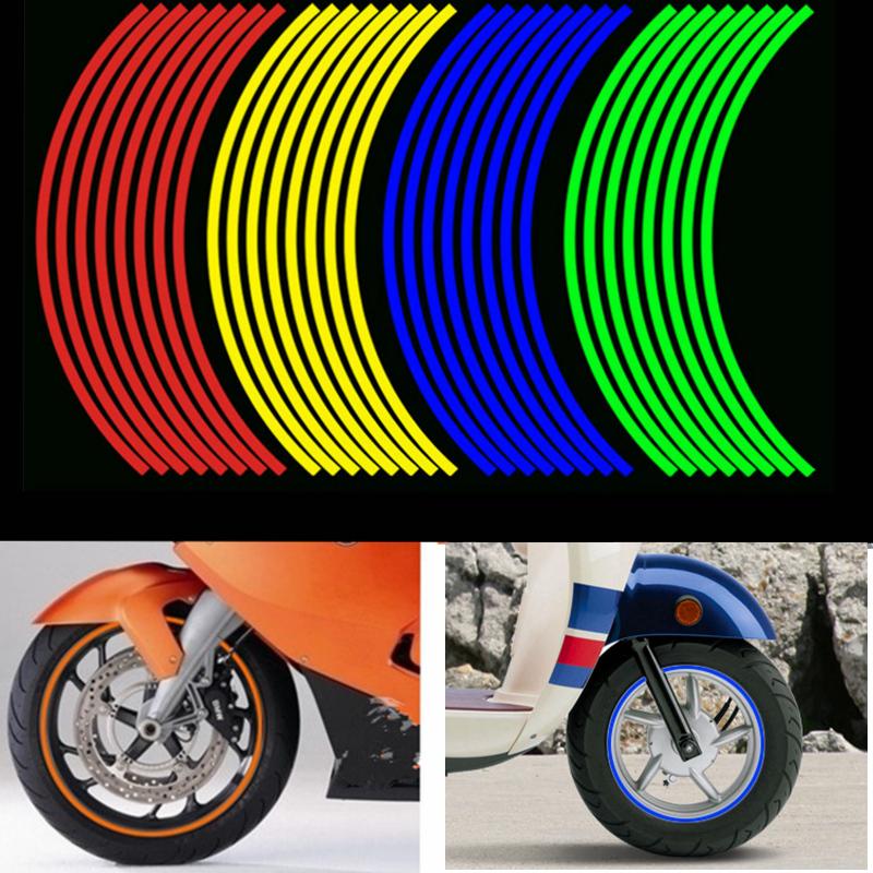 Unniversary Motorcycle 12 - Inch Reflective Wheel Sticker Wheel Ring ...
