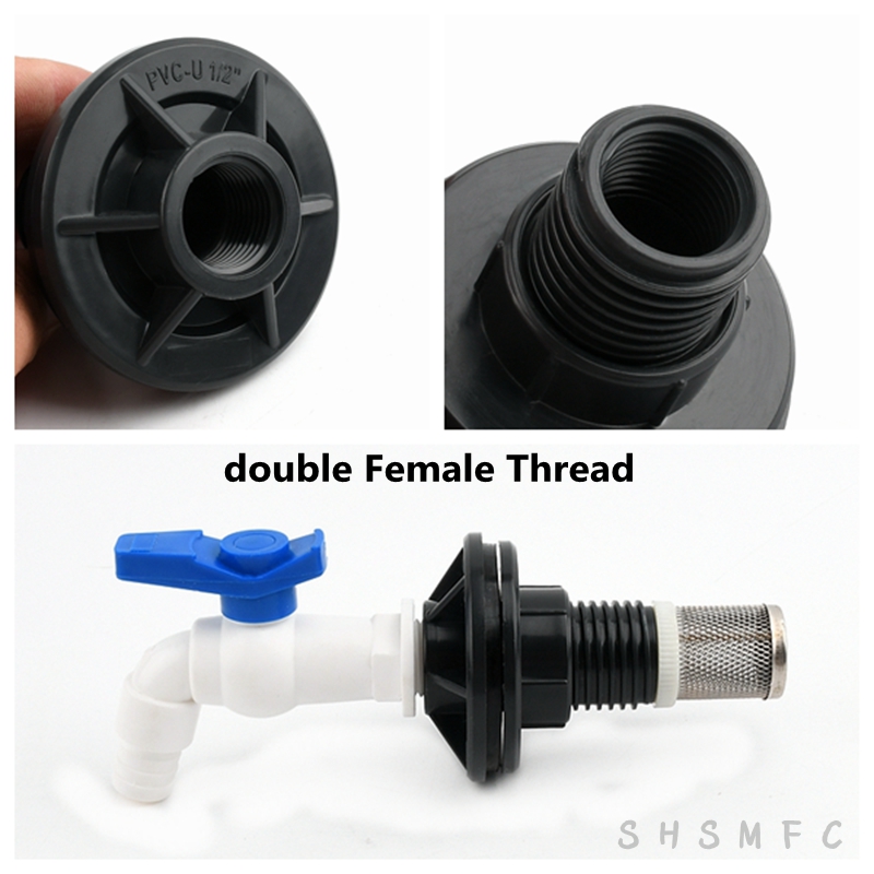 1~8PCS 1/2, 3/4, 1 Inch UPVC Double Female Thread ... – Grandado