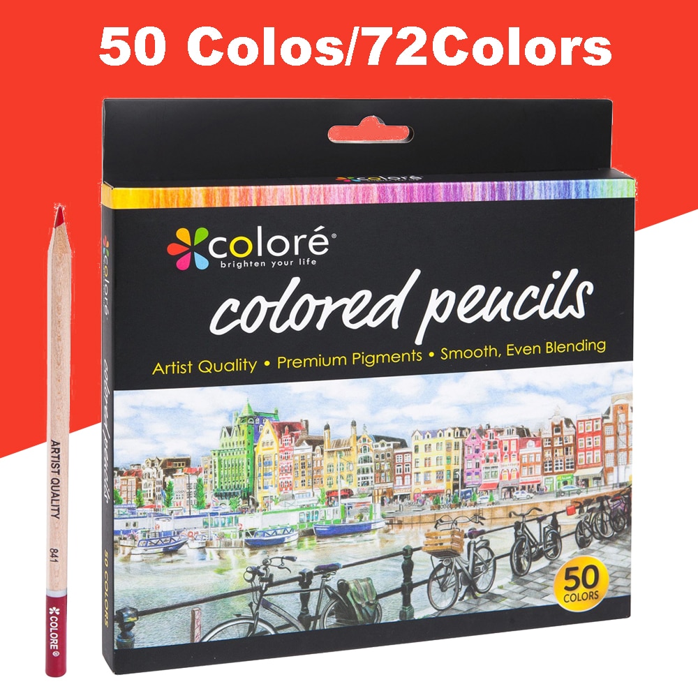 Colore 72 Colors Colored Pencils Pre-Sharpened Pen... – Vicedeal