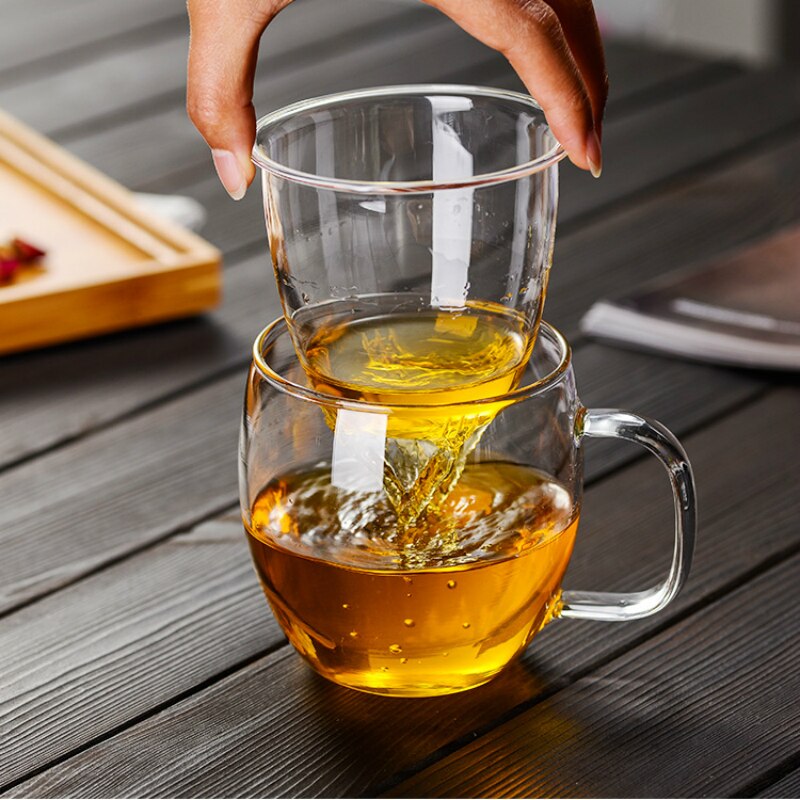 Copo de chá de vidro de alta temperatura da teacup... – Grandado