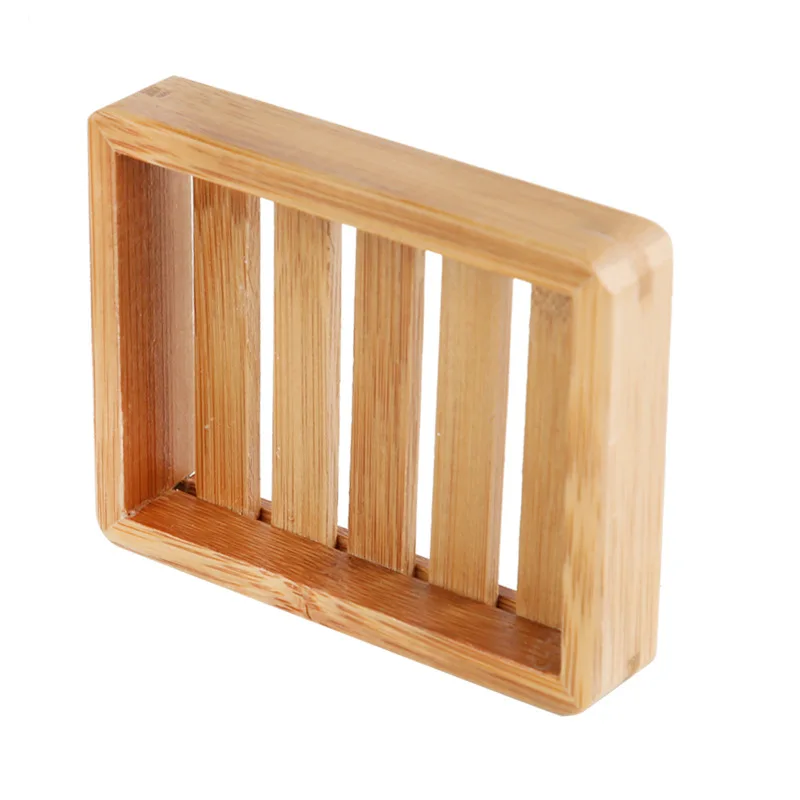 Portable Wooden Natural Bamboo Soap Dishes Tray Ho... – Grandado