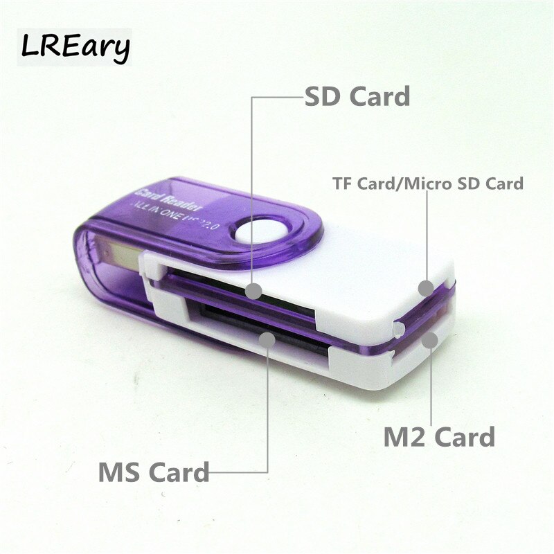 colorful 4 in 1 USB 2.0 rotatable Memory Card Read... – Grandado