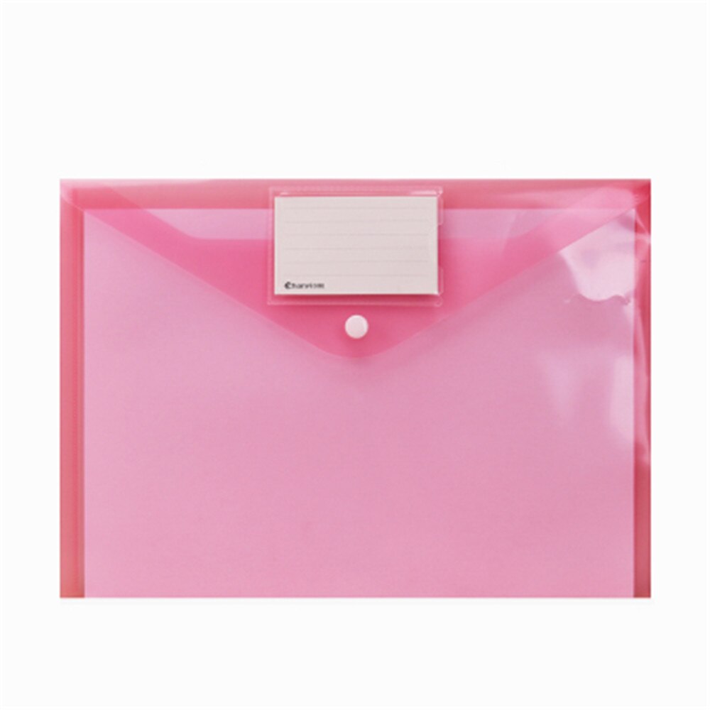 2pcs Transparent Colorful A4 File Folder Button Cl... – Vicedeal