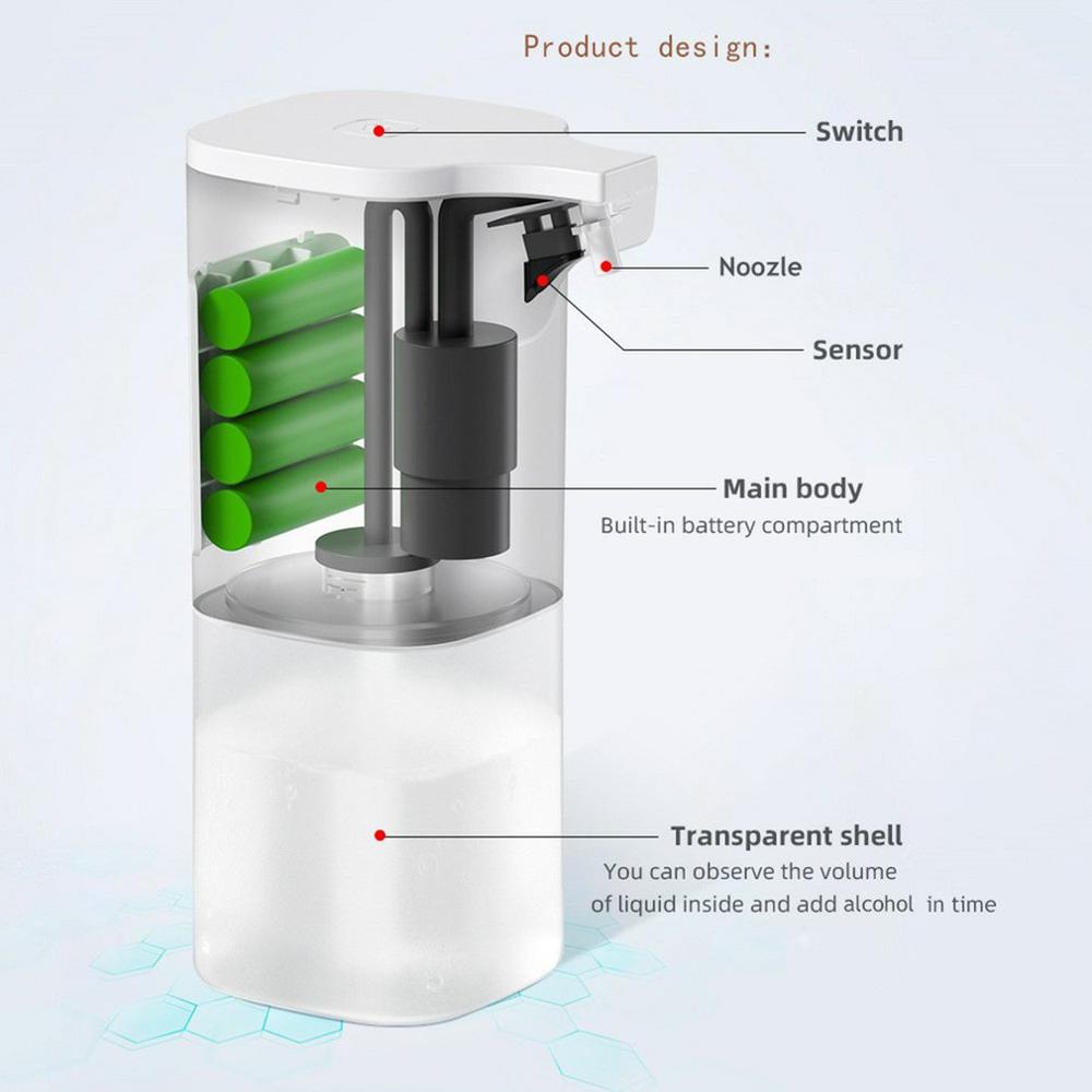 350ml Bathroom Automatic Soap Dispenser Kitchen In... – Grandado