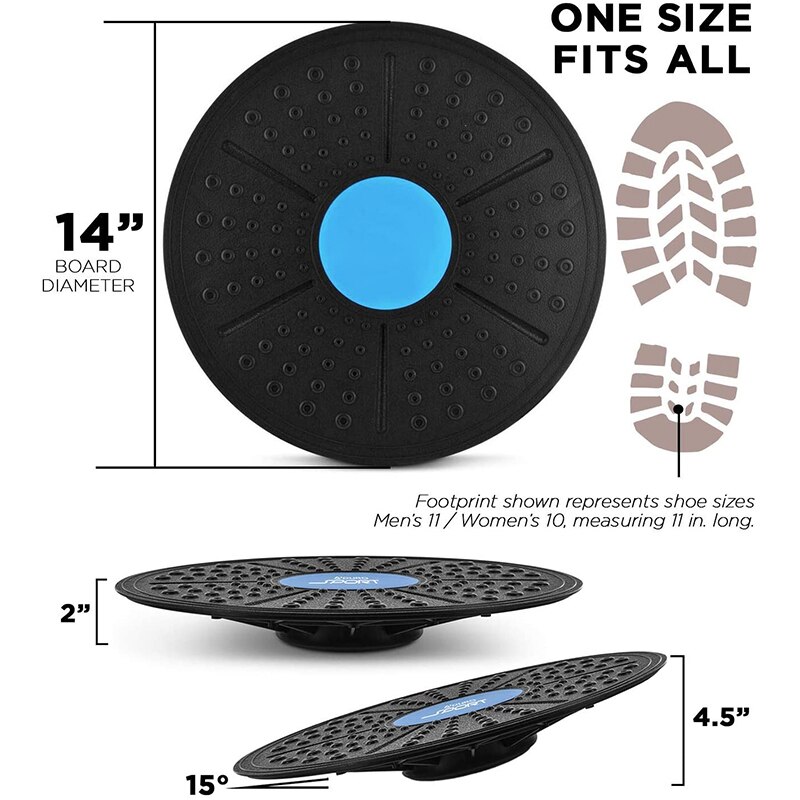 Balance Board 360 Graden Rotatie Disc Ronde Taille... – Vicedeal