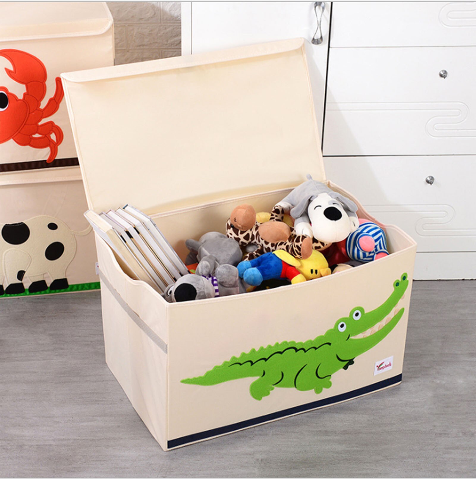 Foldable Storage Box Cartoon Storage Organizer Wit... – Vicedeal