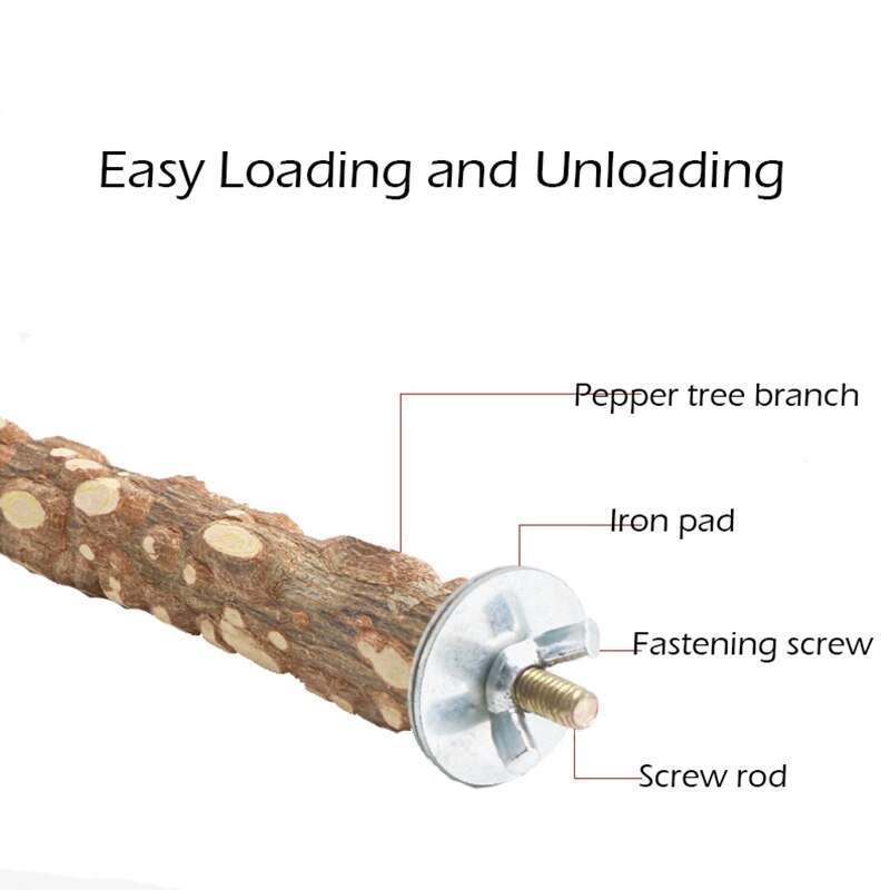 Parrot Hamster Pet Bird Natural Pepper Branch Stan... – Grandado