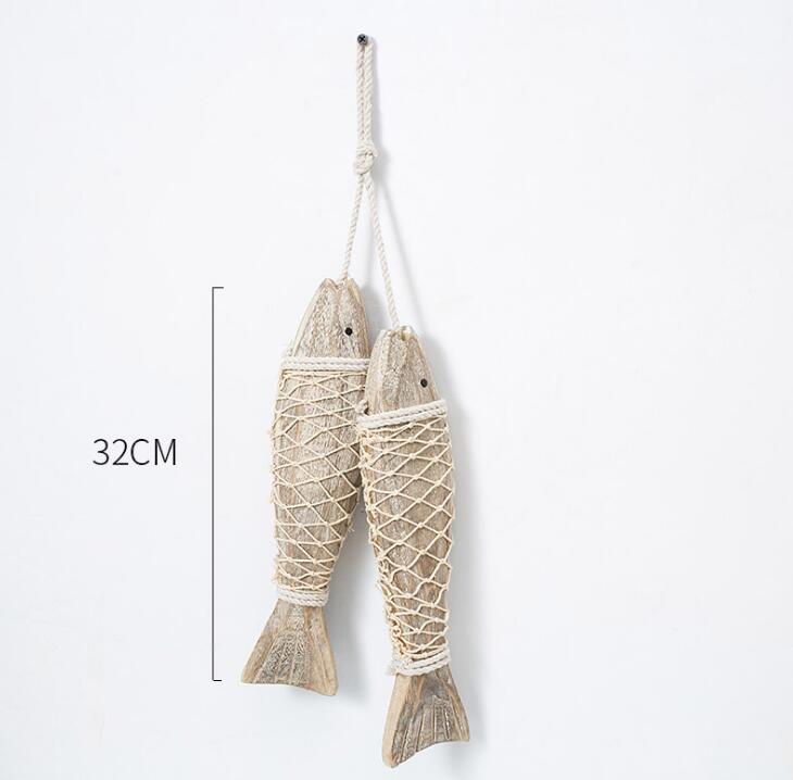 Mediterranean Style Hand Carved Wooden Fish Wall H... – Grandado