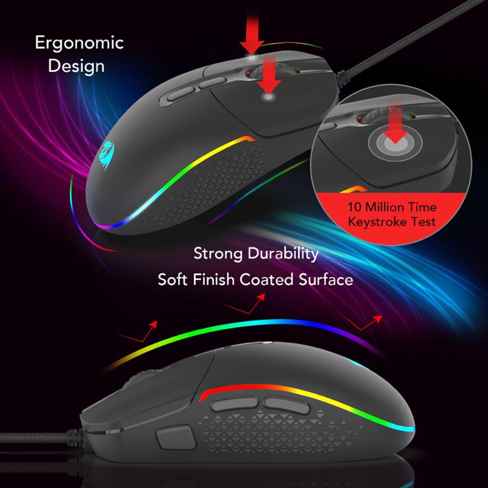 Redragon M719 INVADER wired optical gaming mouse 7... – Grandado