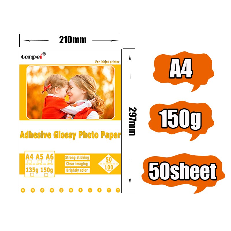 A4 50sheets A5 A6 100sheets 135g 150g high Glossy ... – Vicedeal