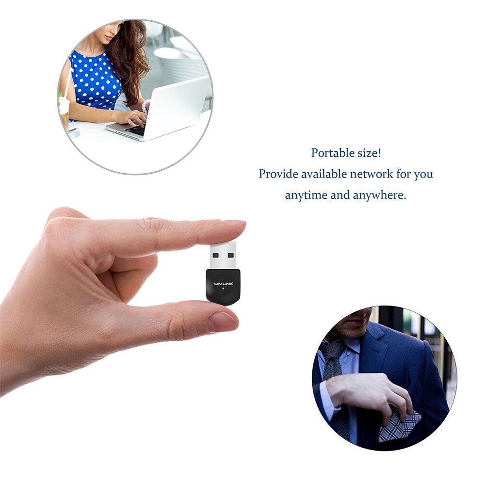 Wavlink Mini USB Wifi Adapter WiFi Dongle MT7610U ... – Vicedeal