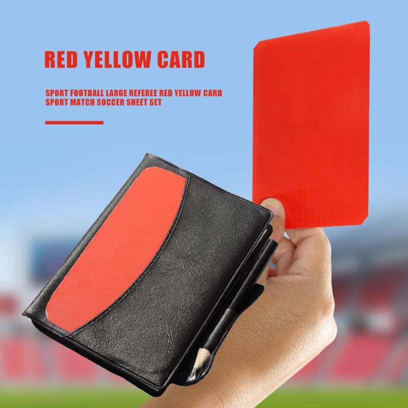 1pcs Soccer Referee Red Yellow Card Record Referee... – Grandado